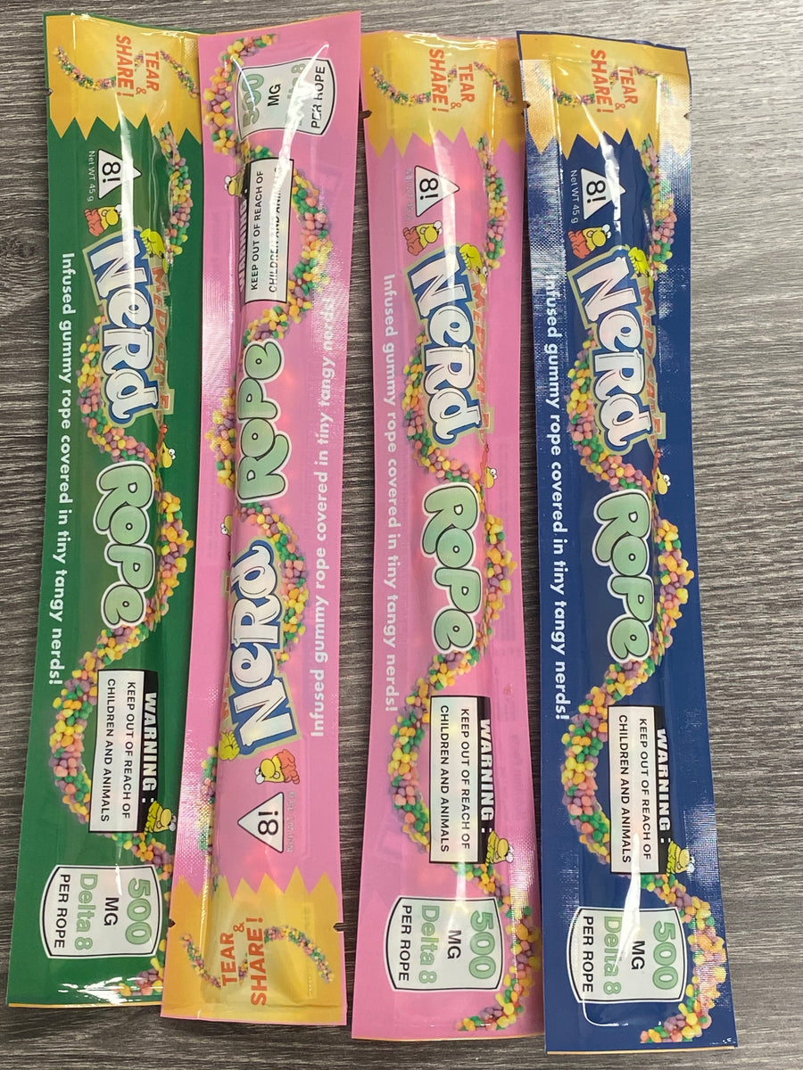 Nerds Ropes - 500MG Delta 8 Hemp Distillate & 25 Hour Farms